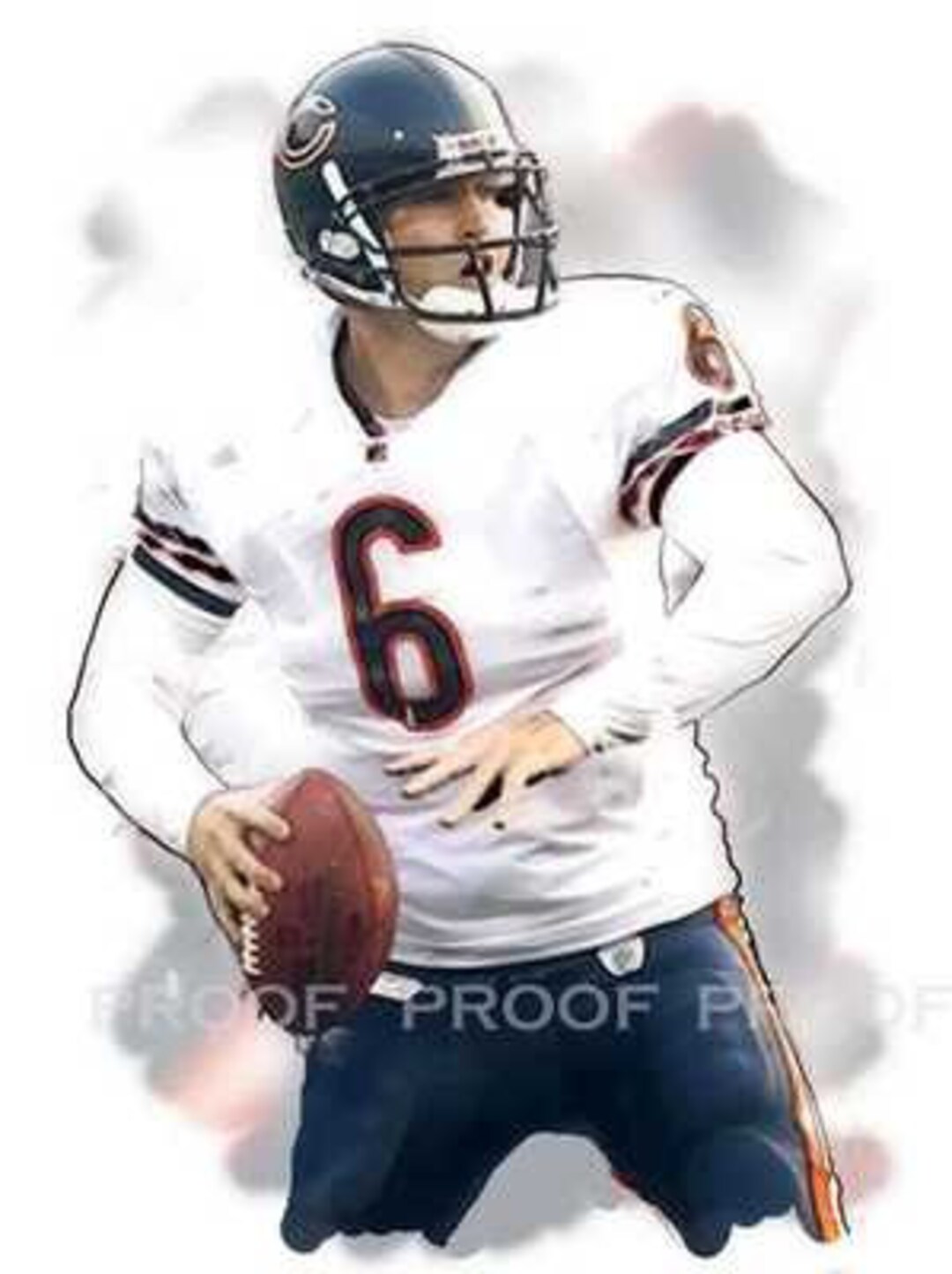 Rare Jay Cutler Chicago Bears Art Print LE of 50 12x18 - Etsy