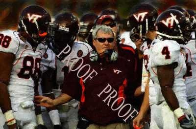Frank Beamer Virginia Tech Rare Art Prnt 12x18 LE 50 - Etsy