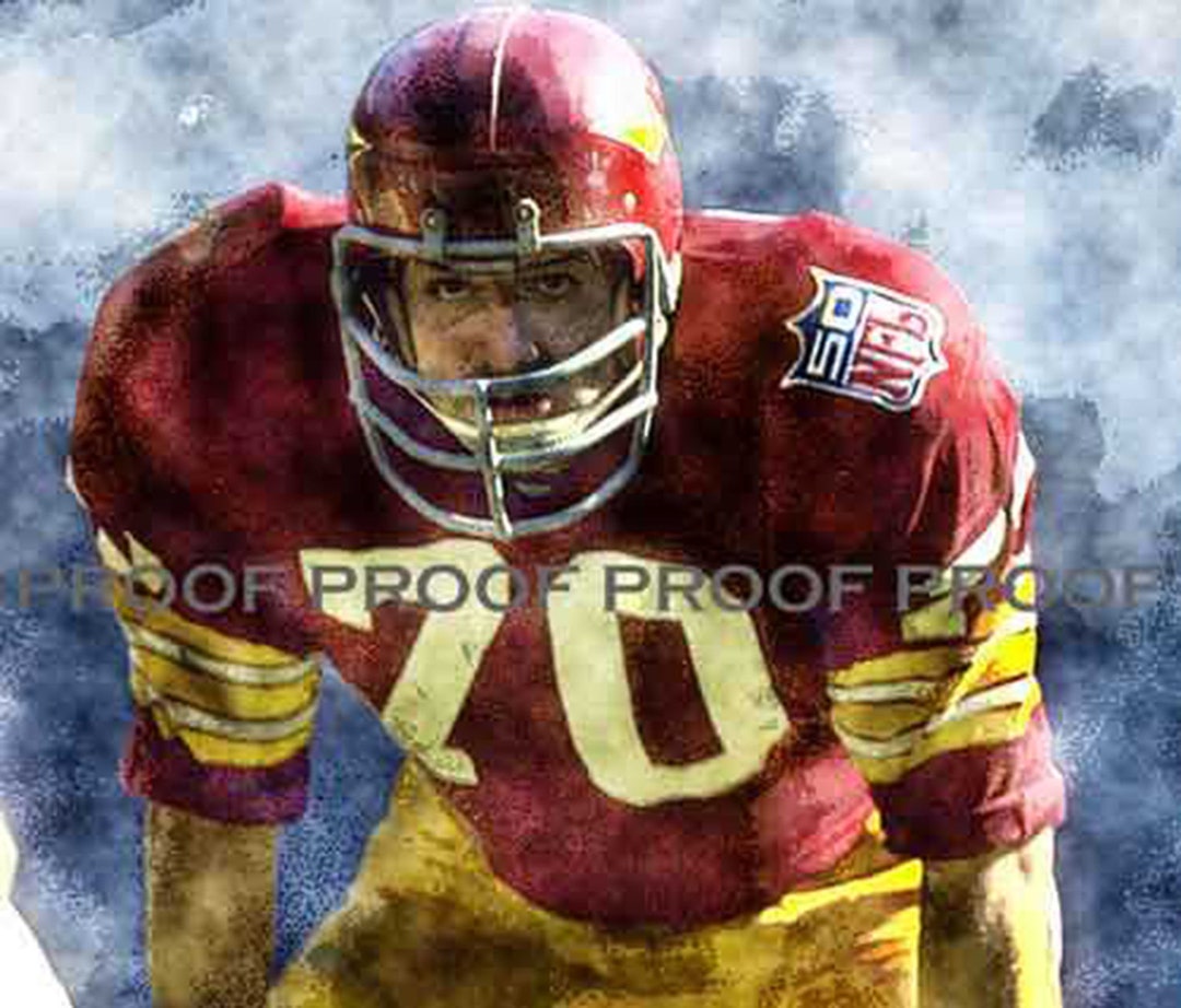 New Sam Huff Washington Commanders Football NFL Limited Art Print ...