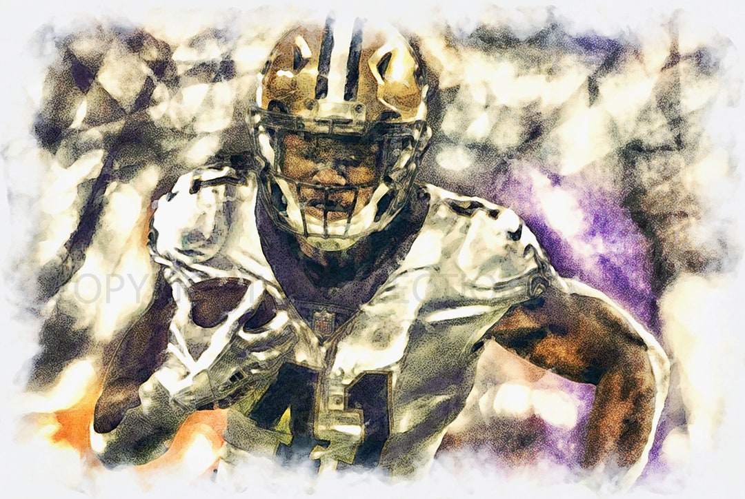 Alvin Kamara New Orleans Saints Art Print, Limited to Only 50 Prints ...