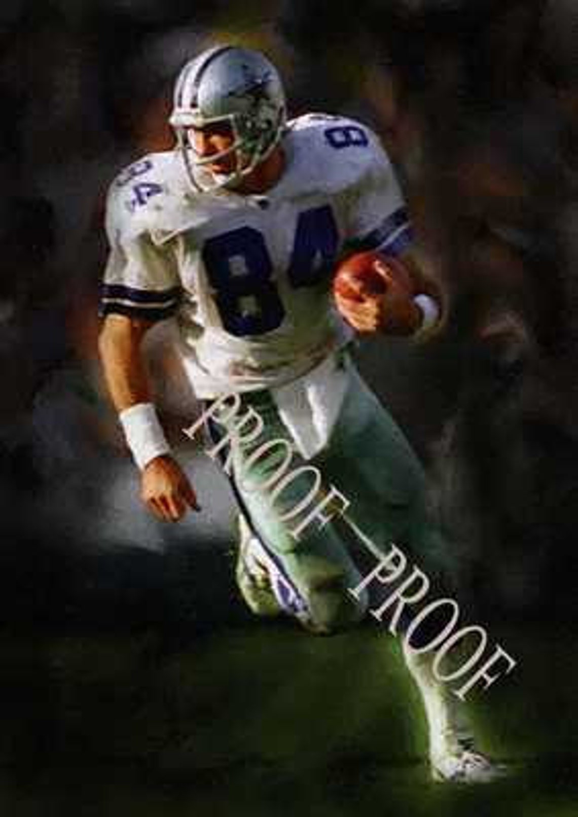 New Jay Novacek Dallas Rare LE Artist Signed Art Litho - Etsy