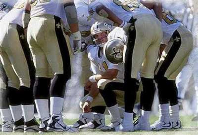 New Orleans Saints Football Huddle Art Print - Etsy