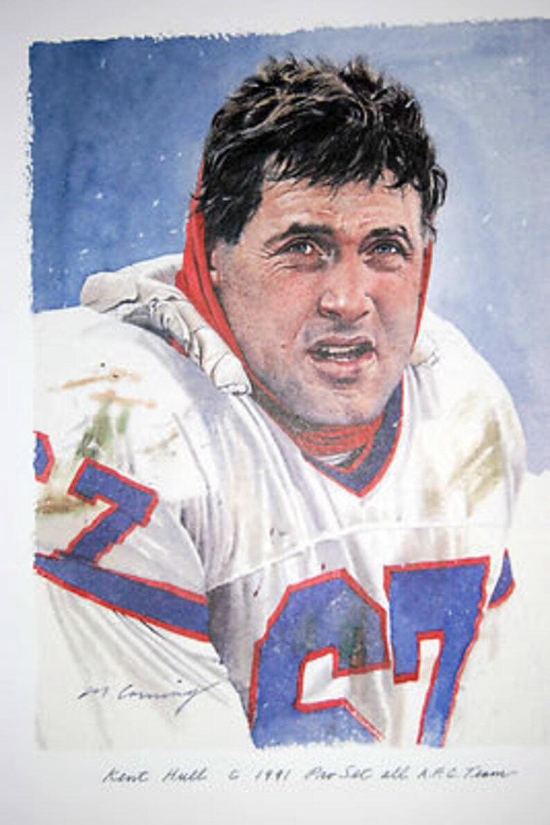 Ken Hull Buffalo Bills Rare Art - Etsy