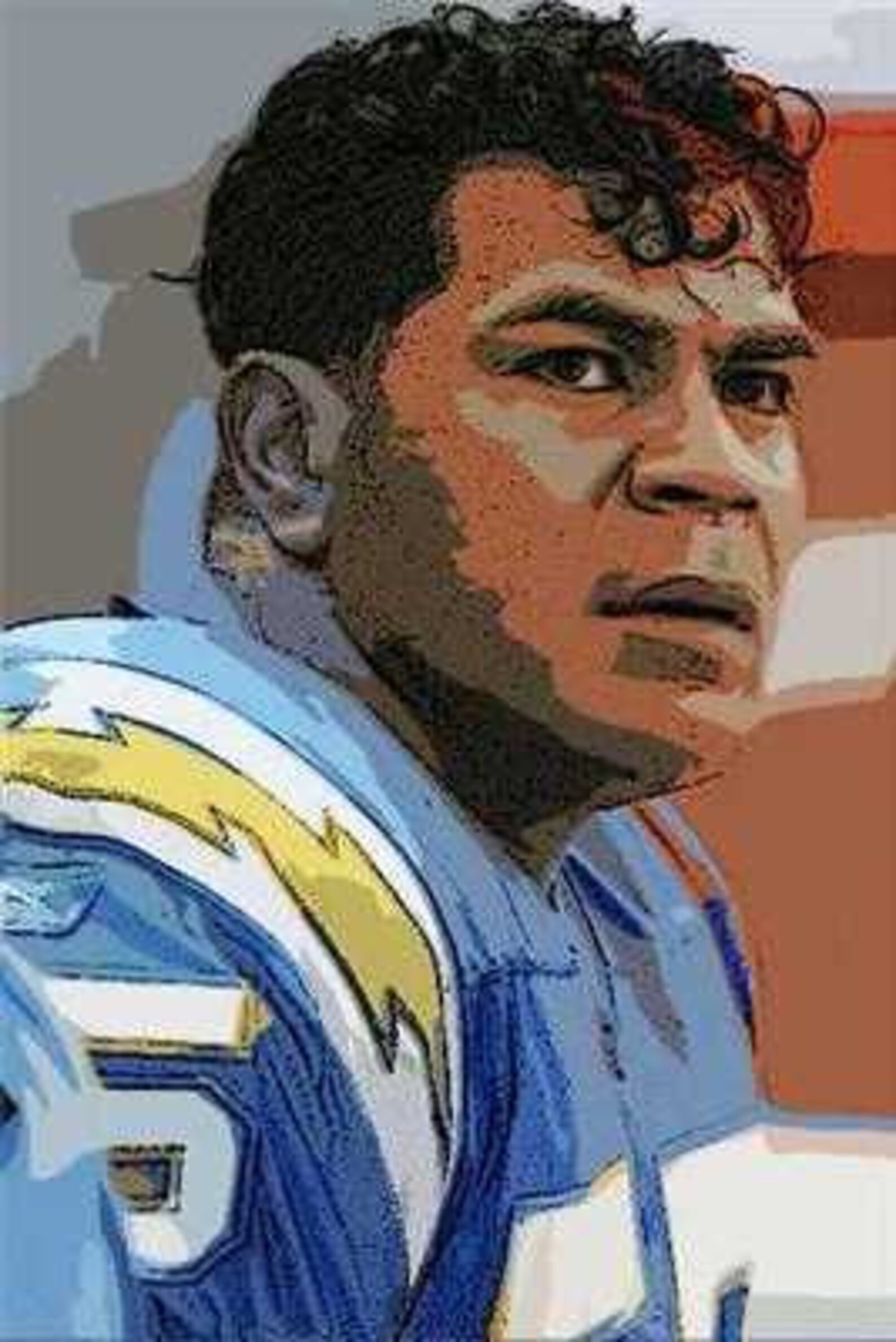 Great Junior Seau San Diego Chargers Art Print - Etsy