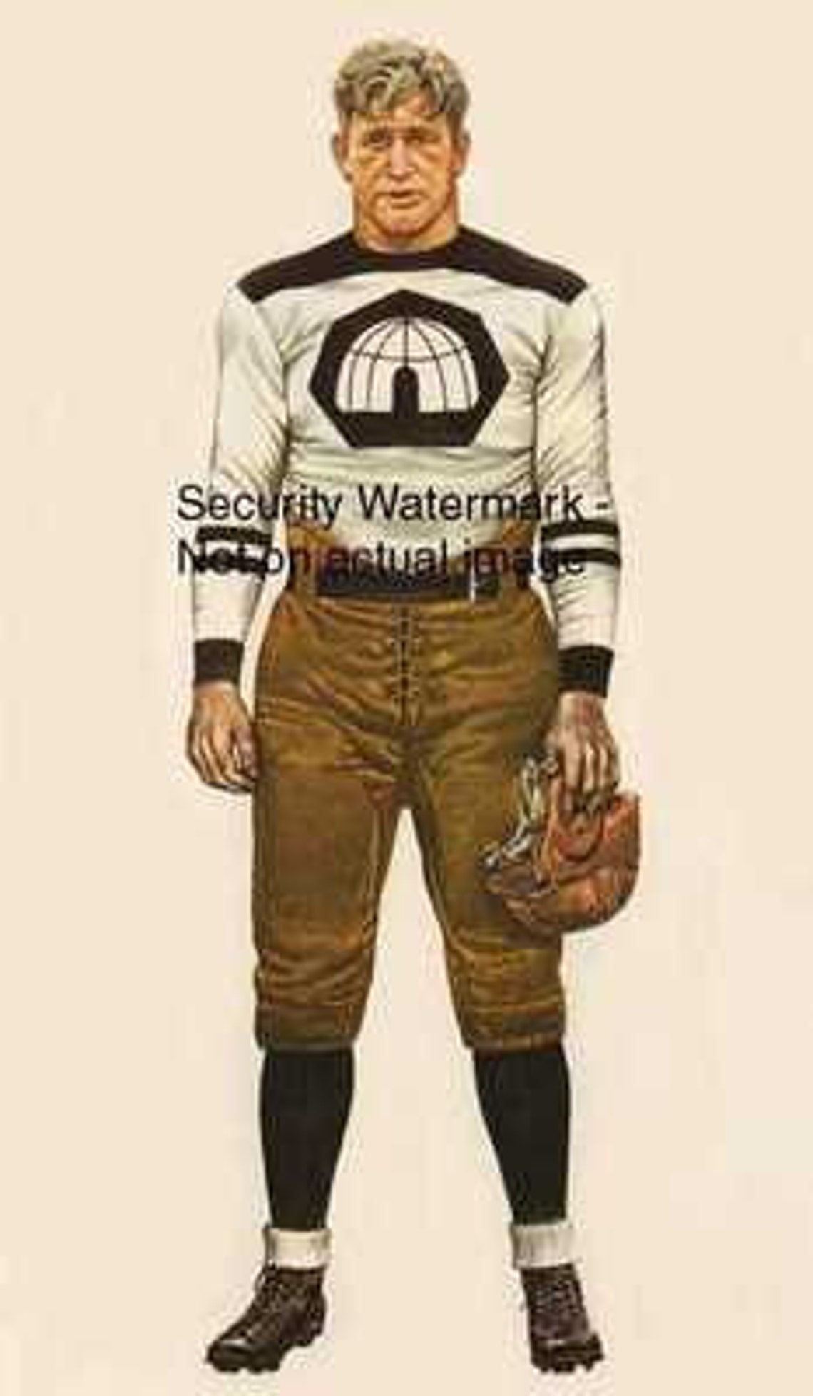 Vintage Ernie Nevers Duluth Eskimos Merv Corning Litho | Etsy