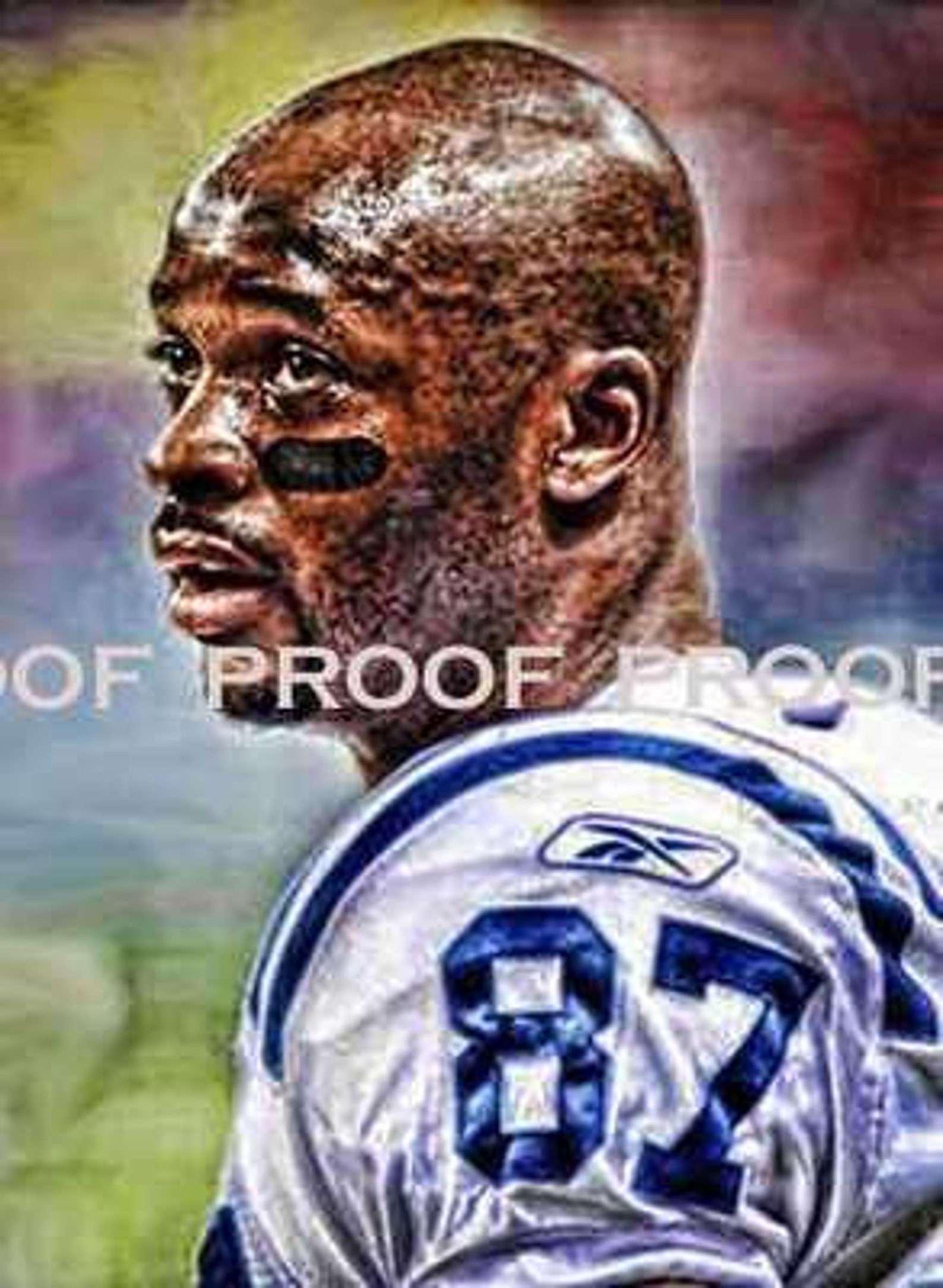 Rare Reggie Wayne Indianapolis Colts Art Prt Sn Ony 50 - Etsy