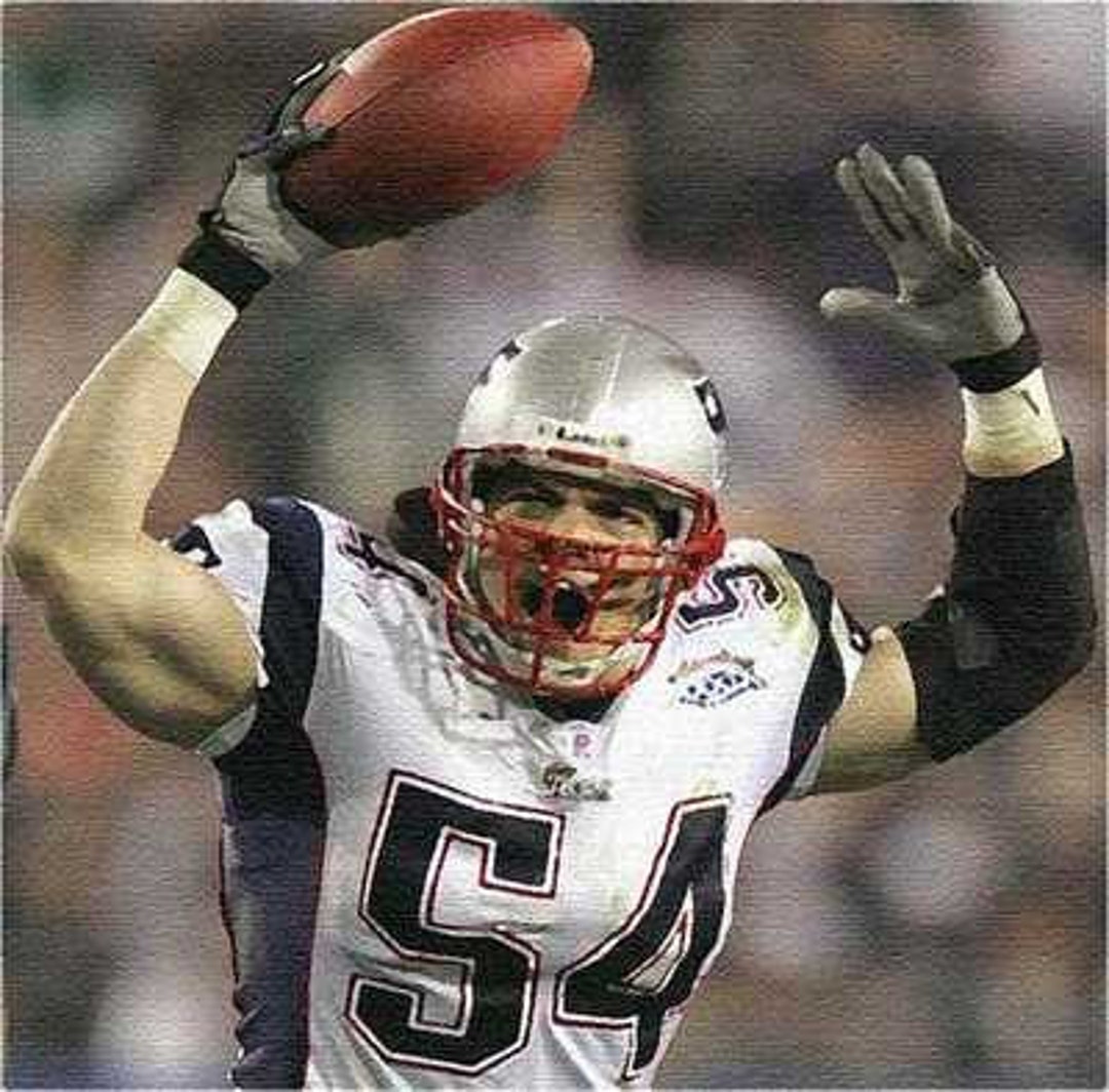 Rare Ted Bruschi New England Patriots S Bowl Art Litho - Etsy