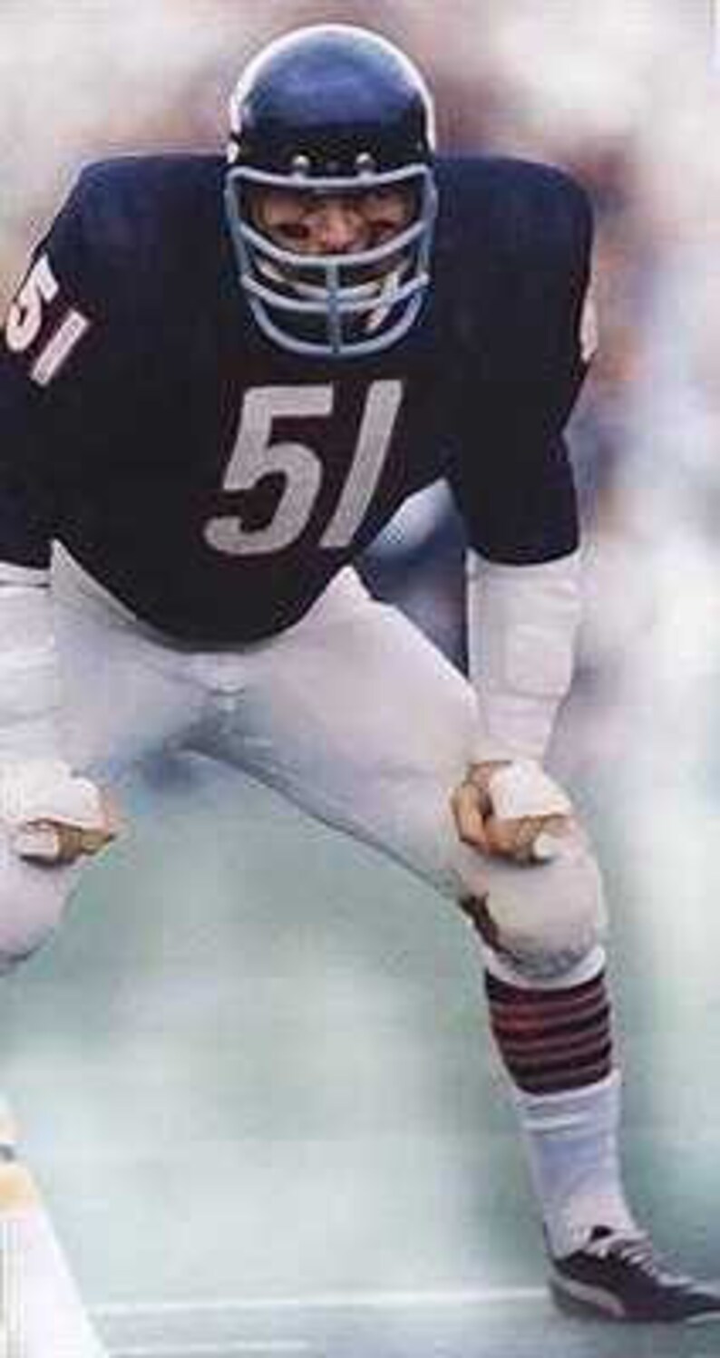Rare Dick Butkus Chicago Bears Litho Proof - Etsy
