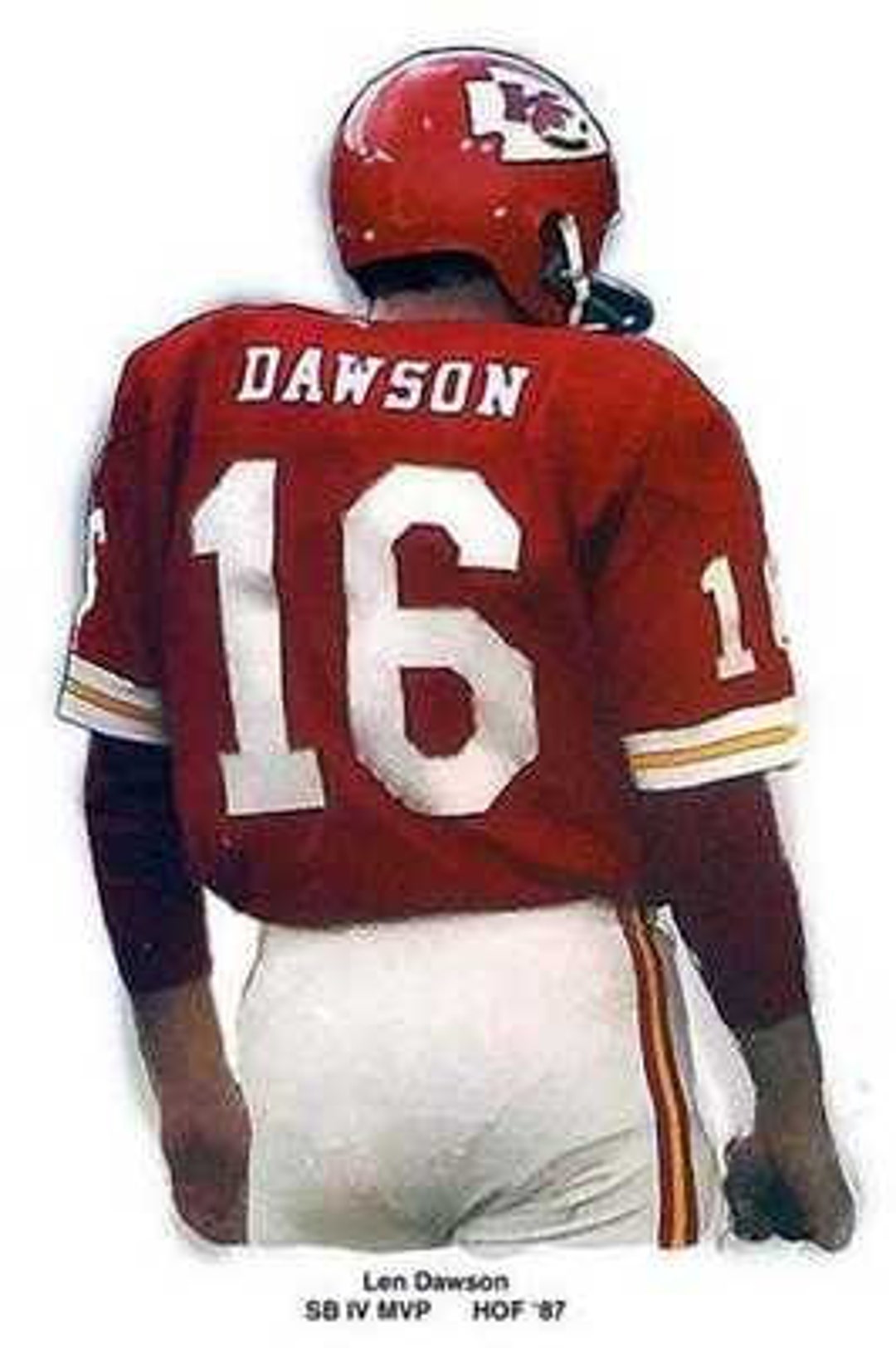 Rare! Super Bowl MVP NFL HOF Art Print Len Dawson Kansas City Chiefs - Etsy