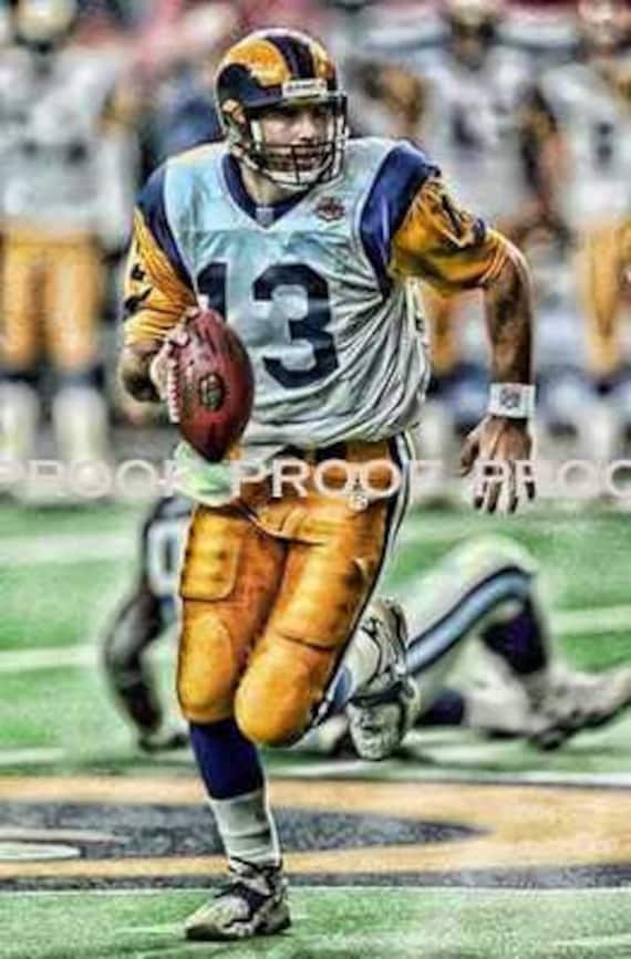 Rare Kurt Warner St. Louis Rams Art Prt Sn Only 50 | Etsy