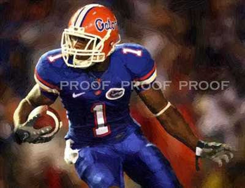 Percy Harvin Fla Gators Rare Oil Style Art Print LE 50 - Etsy