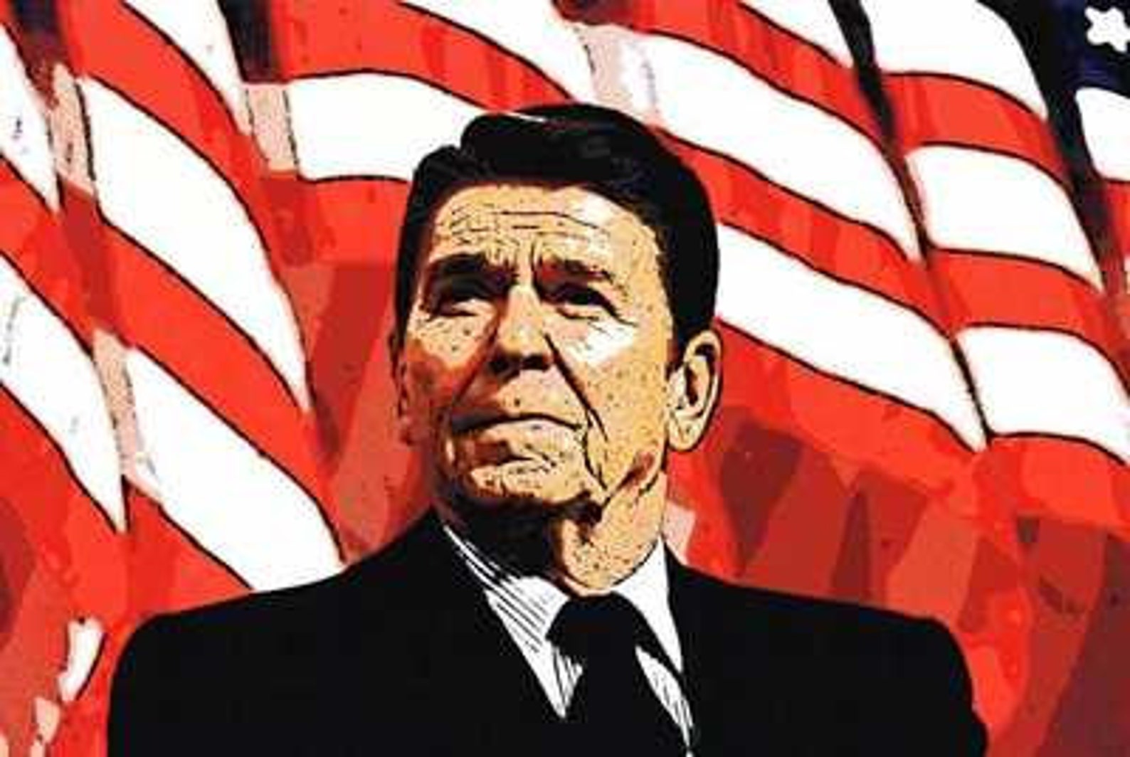 Rare Pres Ronald Reagan Comic-style Art Lithograph Prt - Etsy