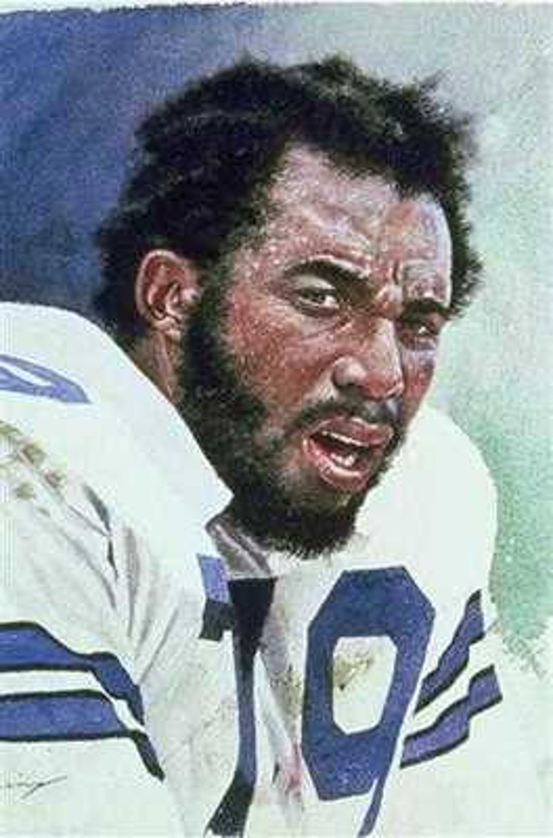 Harvey Martin Dallas Cowboys SB MVP XII Art Print Rare - Etsy