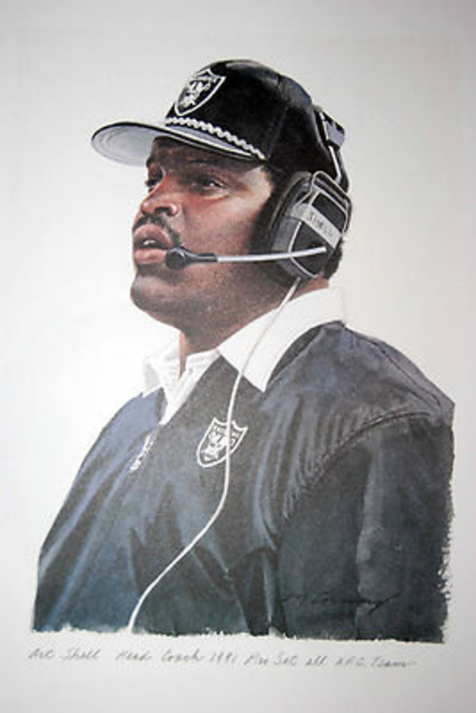 Oakland L.A. Raiders Art Shell Print Limited - Etsy