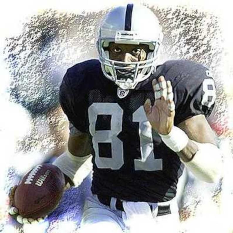 Great Tim Brown Oakland Raiders Art Lithograph - Etsy