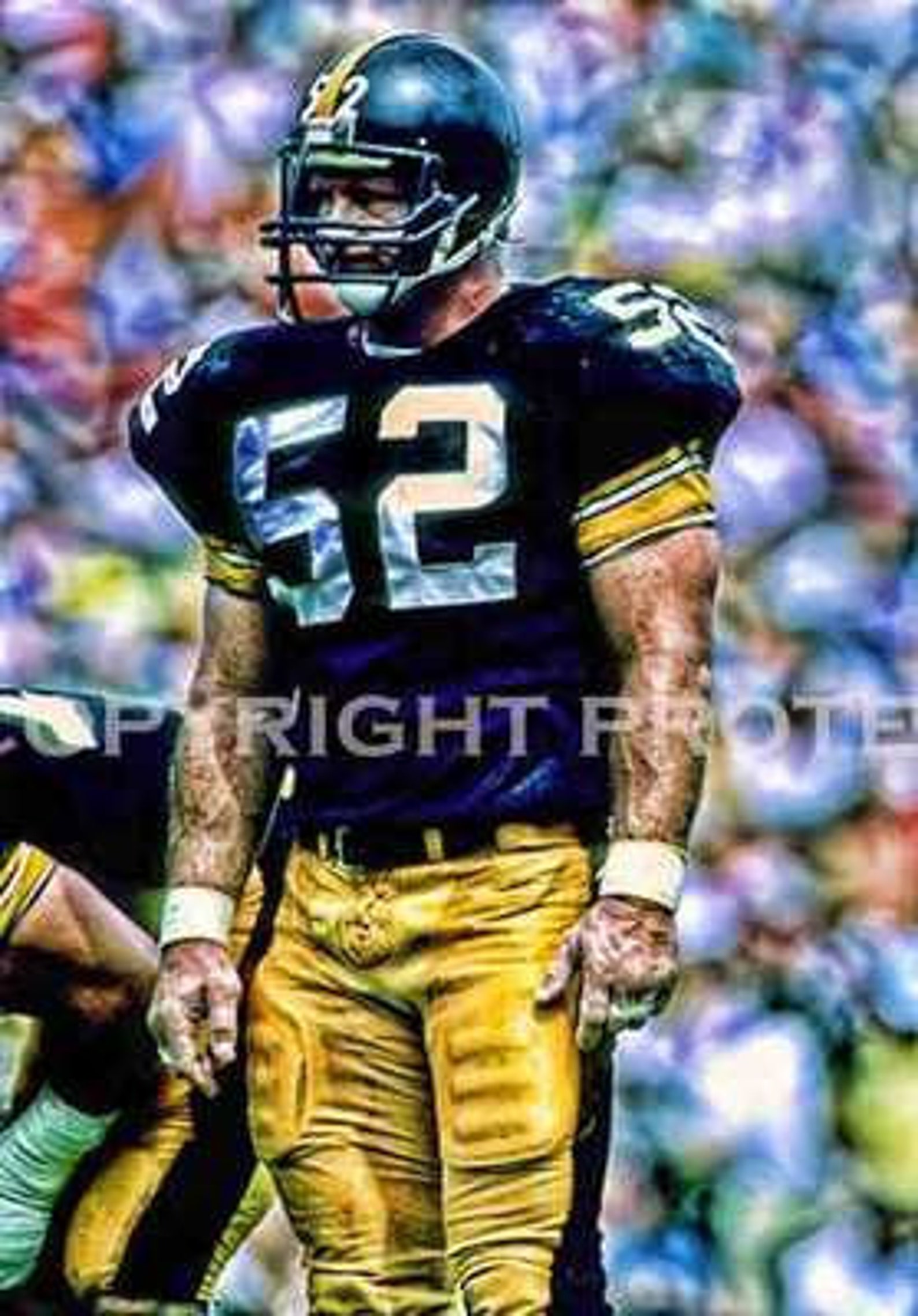 Rare Mike Webster Steelers Art Illus Print 12x18 LE 50 - Etsy