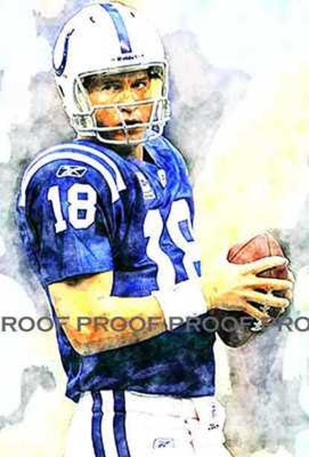 Peyton Manning 18 Coloring Pages