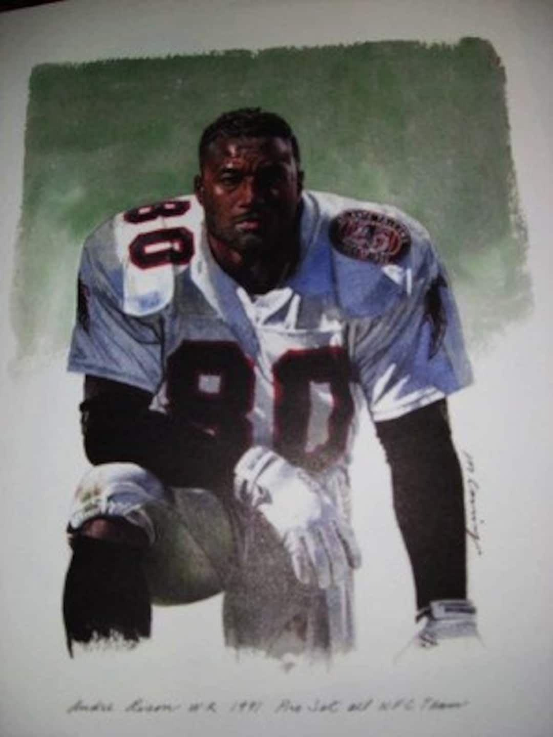 Andre Rison Atlanta Falcons Rare Art - Etsy