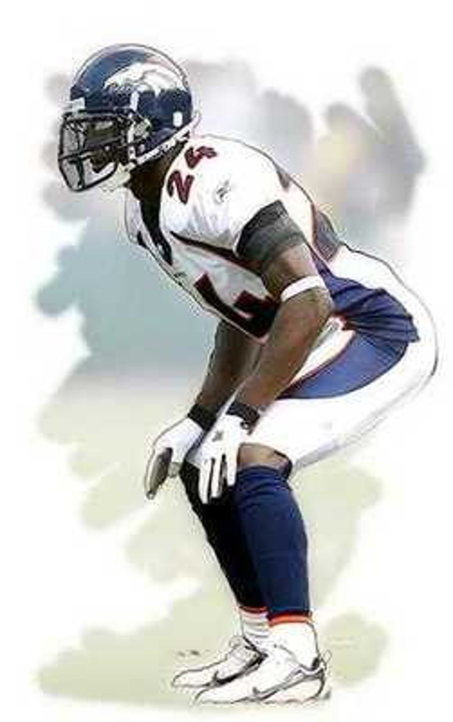 Champ Bailey Denver Broncos Lmt Art Print Only 50 Exist - Etsy