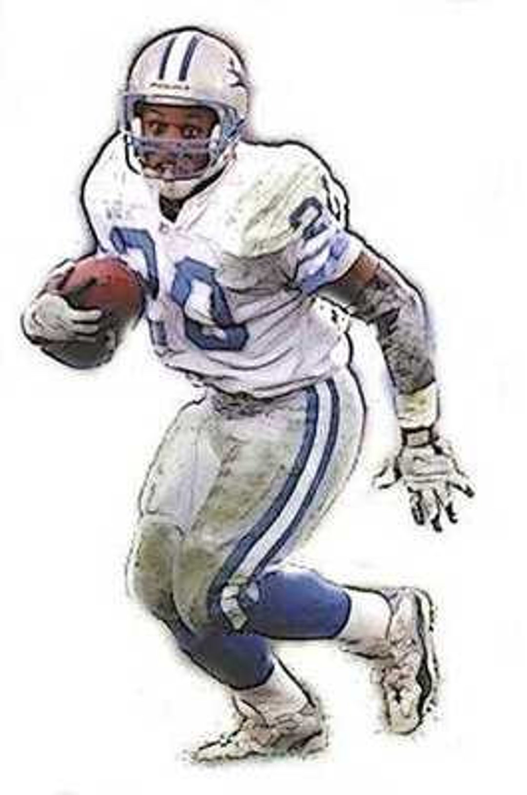 Rare Barry Sanders Detroit Lions Art Lithograph - Etsy