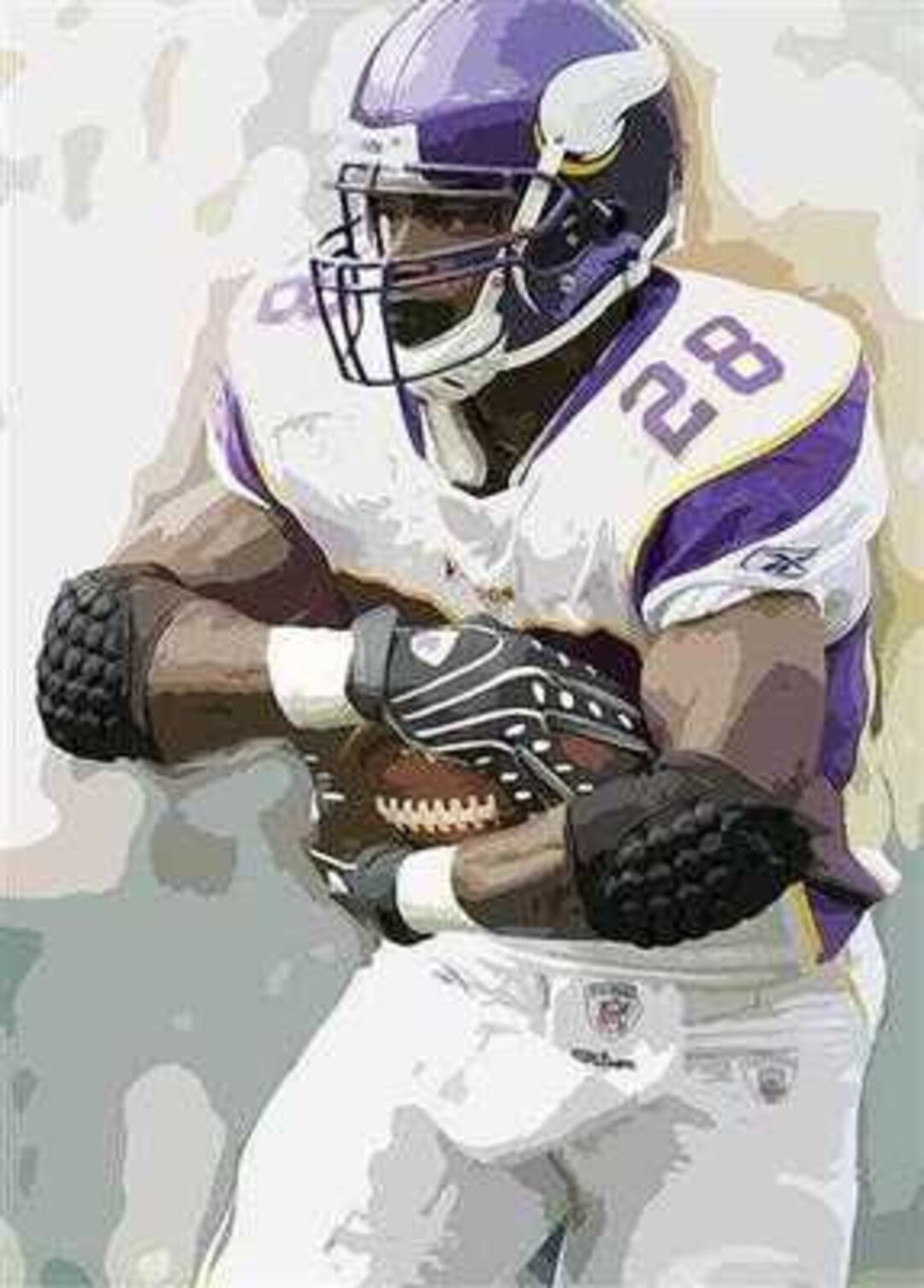 Rare Adrian Peterson Vikings Art Print Lmt. Edition 50 - Etsy