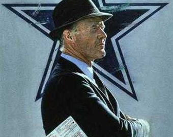 Great Tom Landry Dallas Cowboys Art Print - Etsy