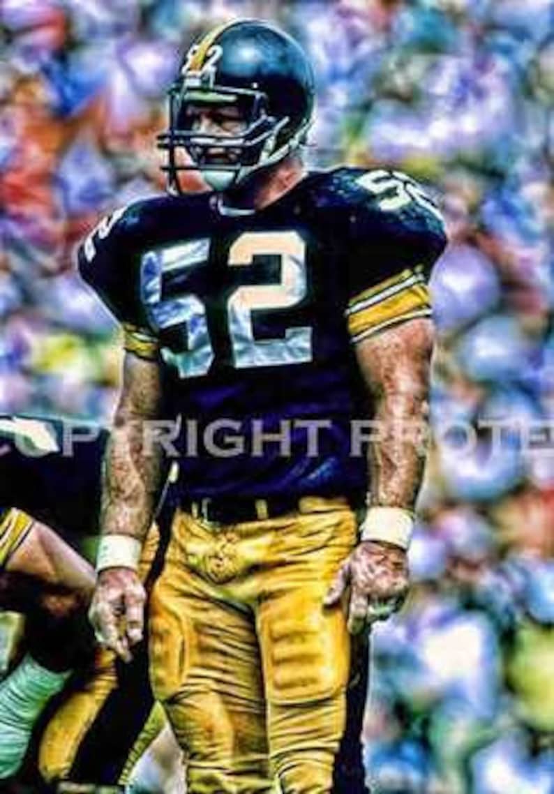 Rare Mike Webster Steelers Art Illus Print 12x18 LE 50 - Etsy