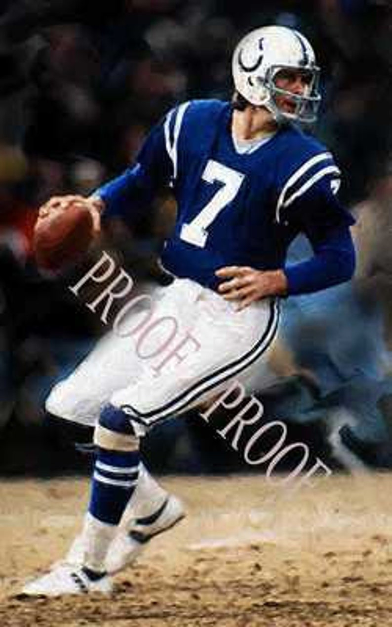 Baltimore Colts Bert Jones Rare Art Prnt 12x18 LE 50 - Etsy