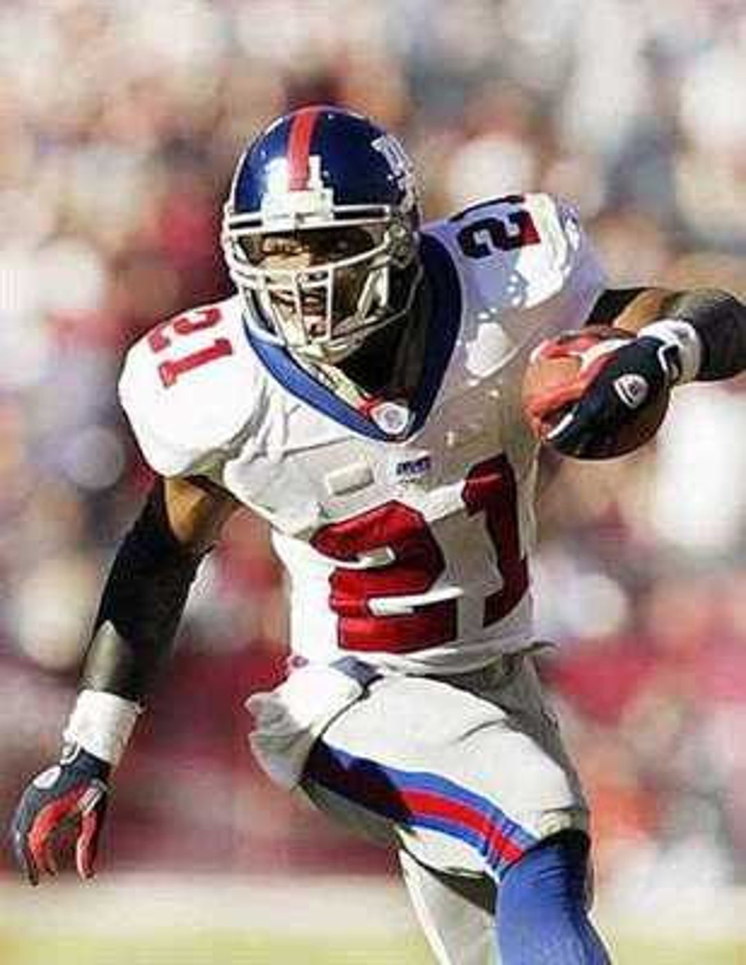 Tiki Barber New York Giants Rare Art Print - Etsy