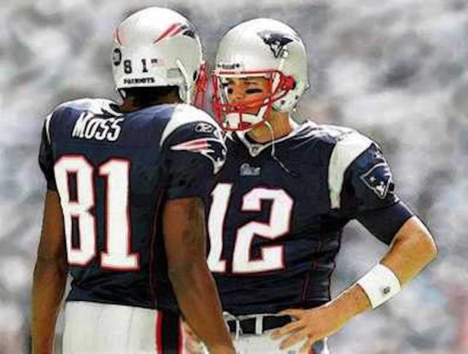 New Tom Brady Randy Moss Patriots Art Print, Lmt to 50 - Etsy