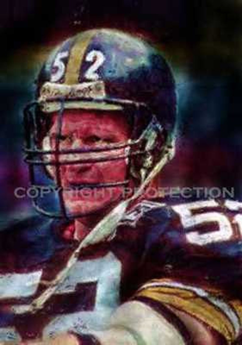 Rare Mike Webster Steelers Art Print Only 50 11x18 - Etsy