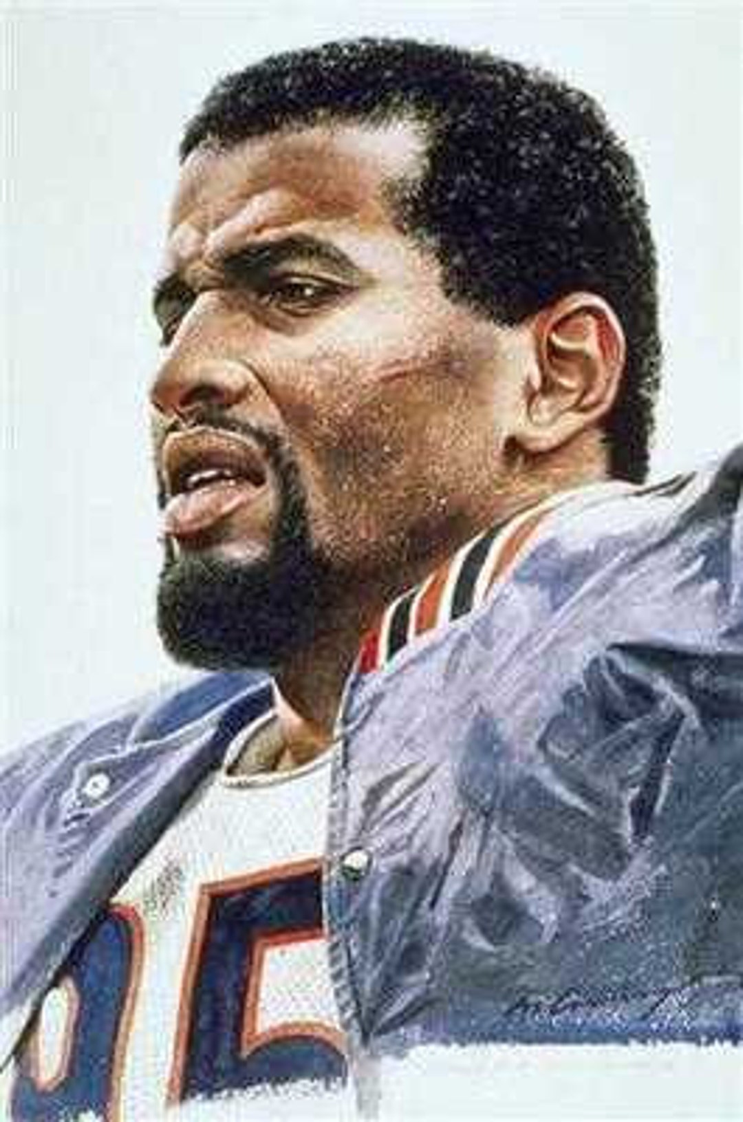 Rare Richard Dent Chicago Bears Corning Art MVP SB XX - Etsy