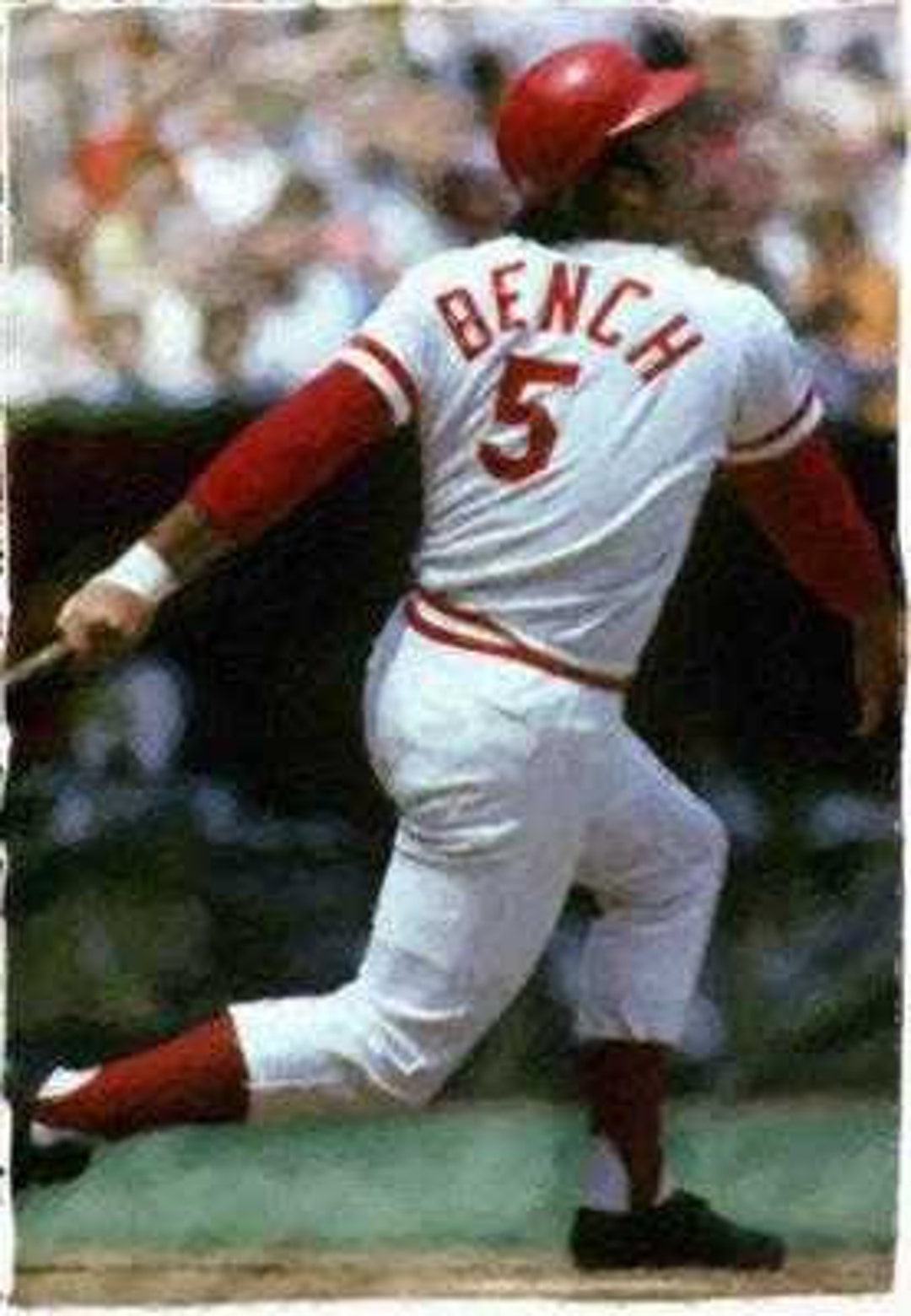 Great Johnny Bench Cincinnati Reds Art Print Only 50 - Etsy