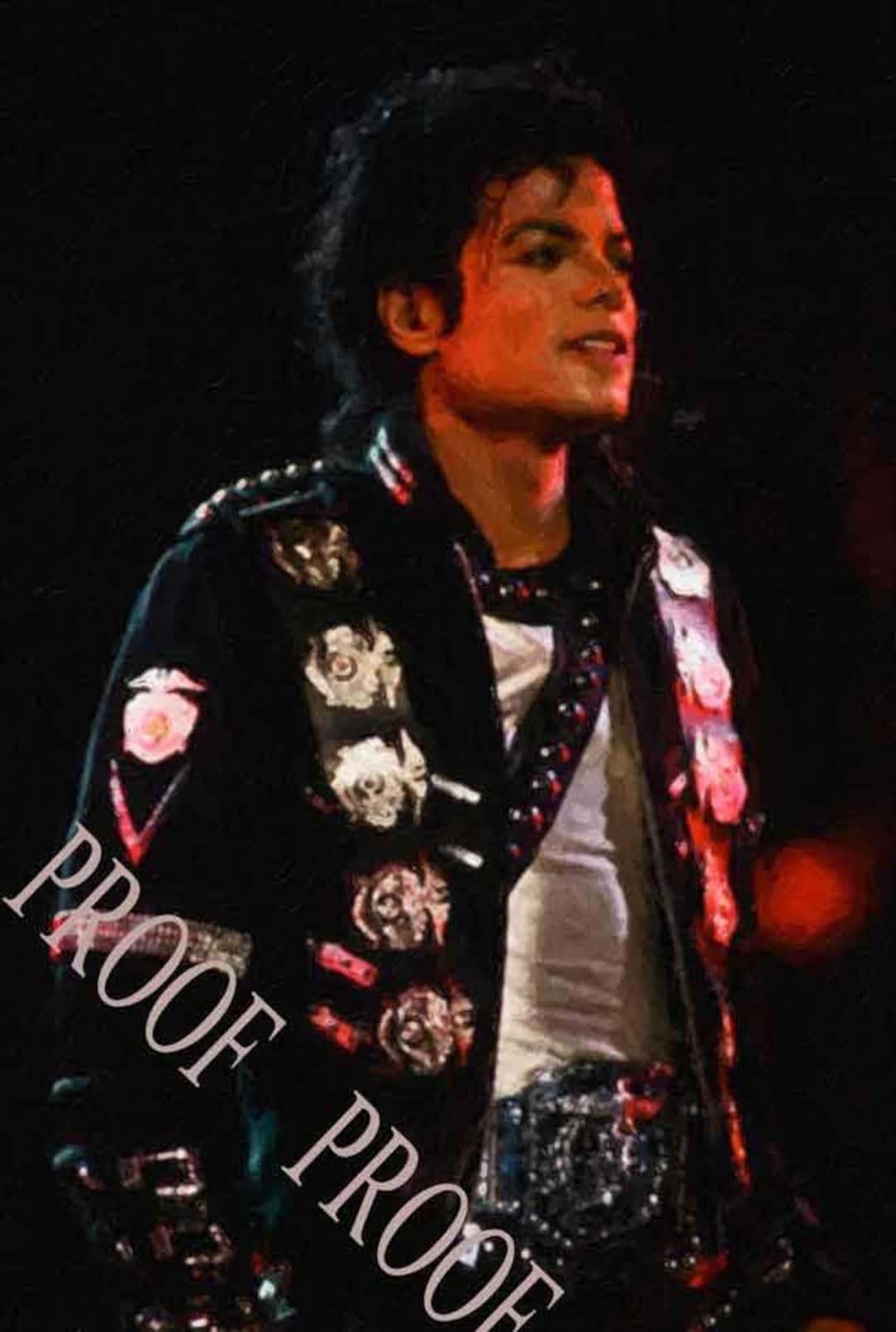 NEW! Michael Jackson Oil-style Art Print 12x18 LE 50 - Etsy