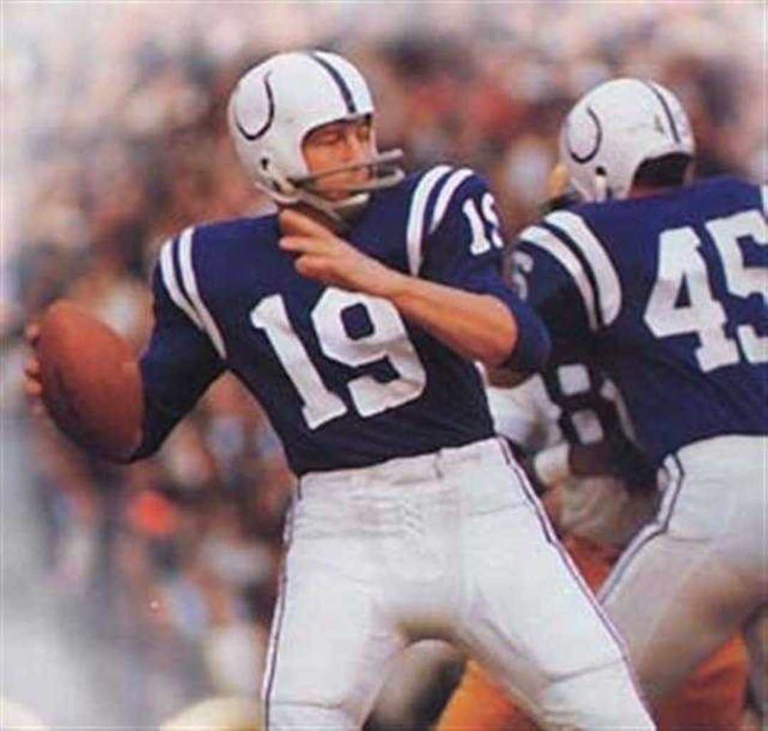 Johnny Unitas Baltimore Colts Rare Art Lithograph - Etsy