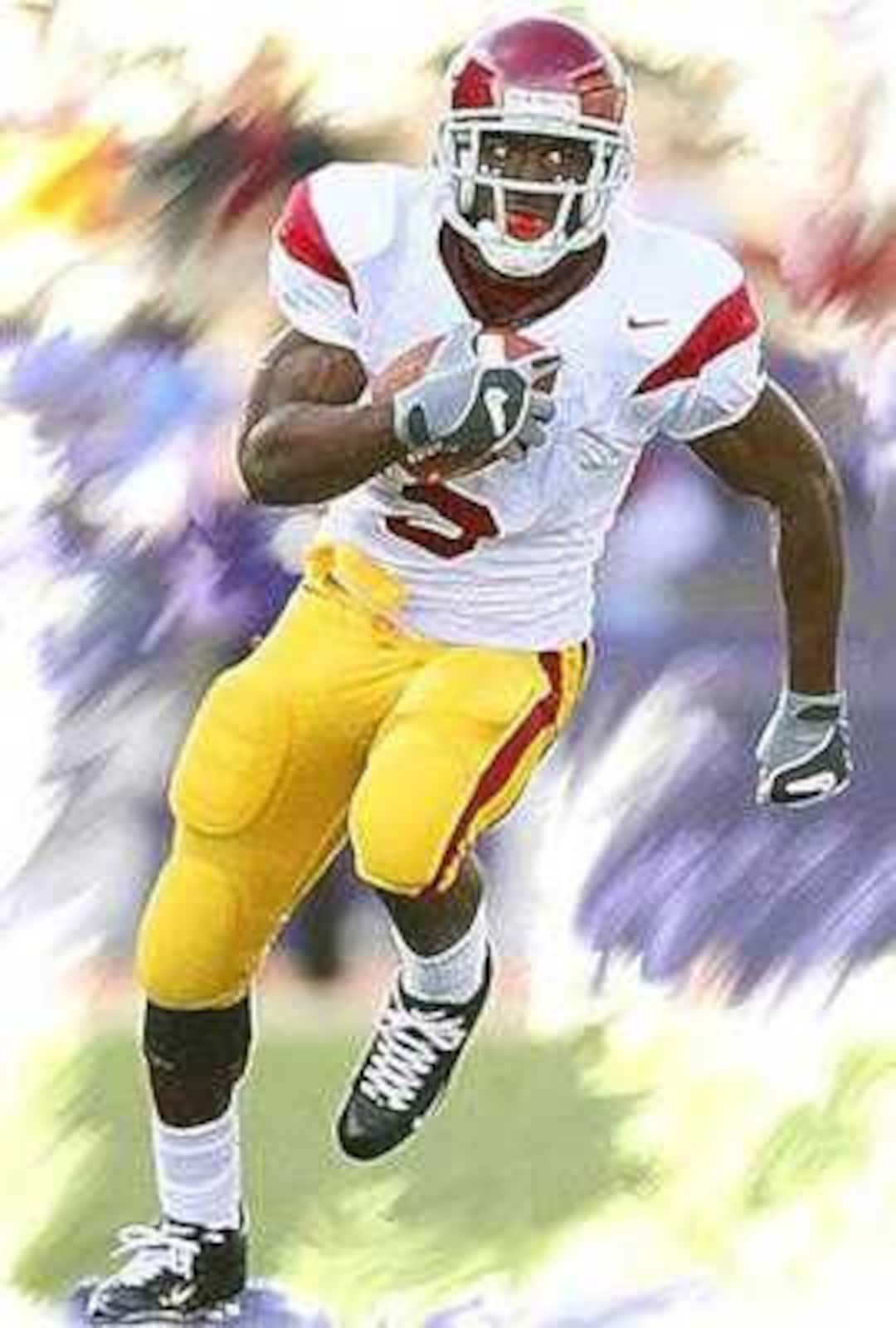 Great Reggie Bush NCAA USC Trojans Art Lithograph Print - Etsy