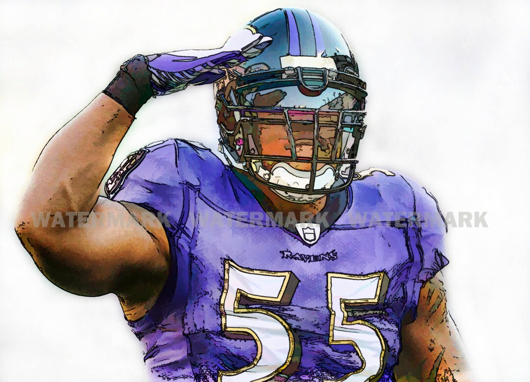 New Terrell Suggs, Baltimore Ravens, NFL, Original and Limited Art ...