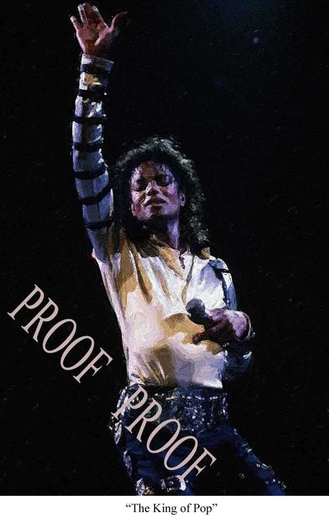 Michael Jackson Oil-style Art Print 12x18 LE 50 - Etsy