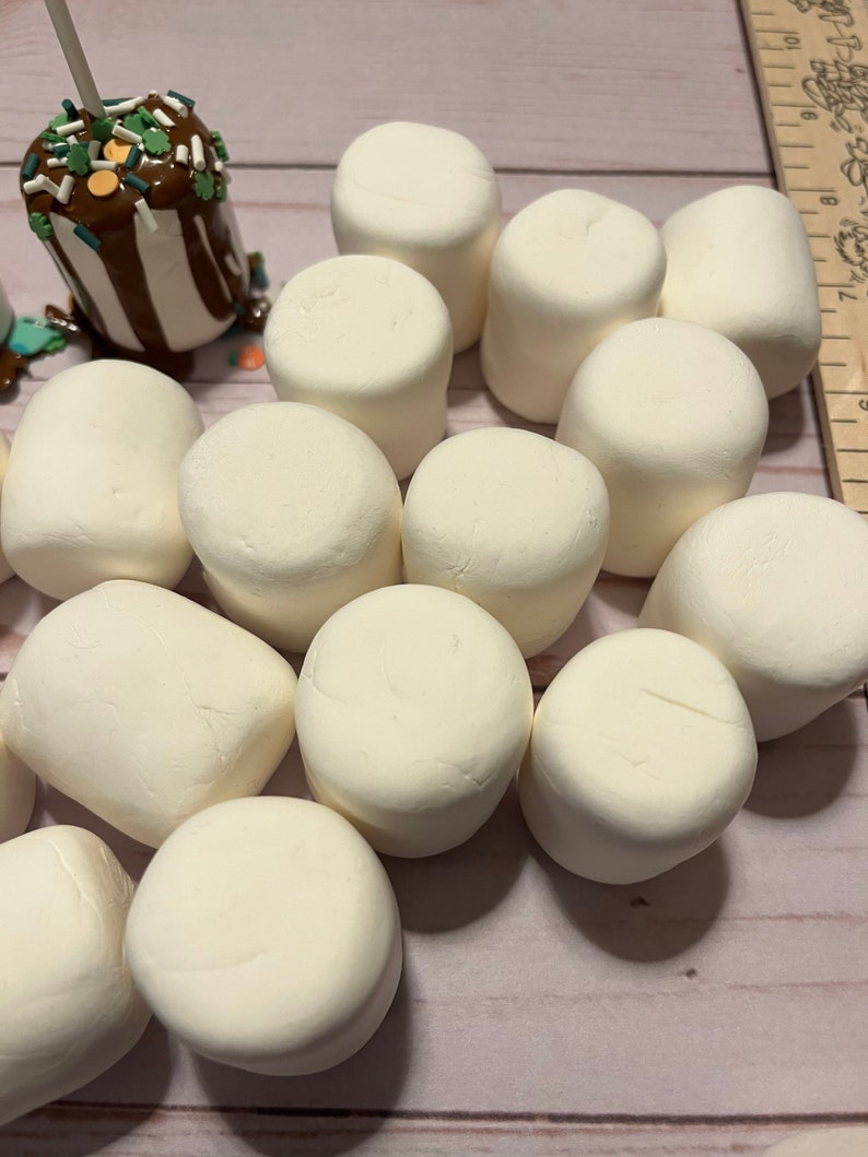 Fake Marshmallows for Crafts/fake Bake Marshmallows FIVE - Etsy