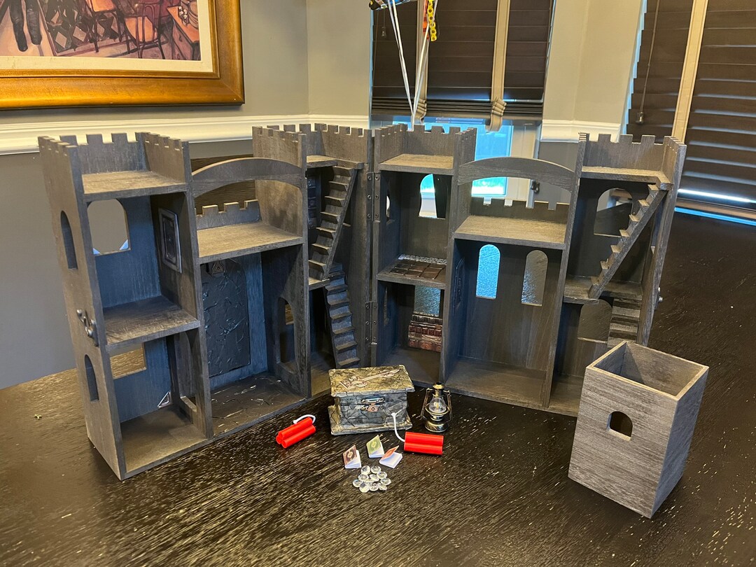Wooden Dungeon Castle/dragon Dungeon Portable Wooden Play Castle ...