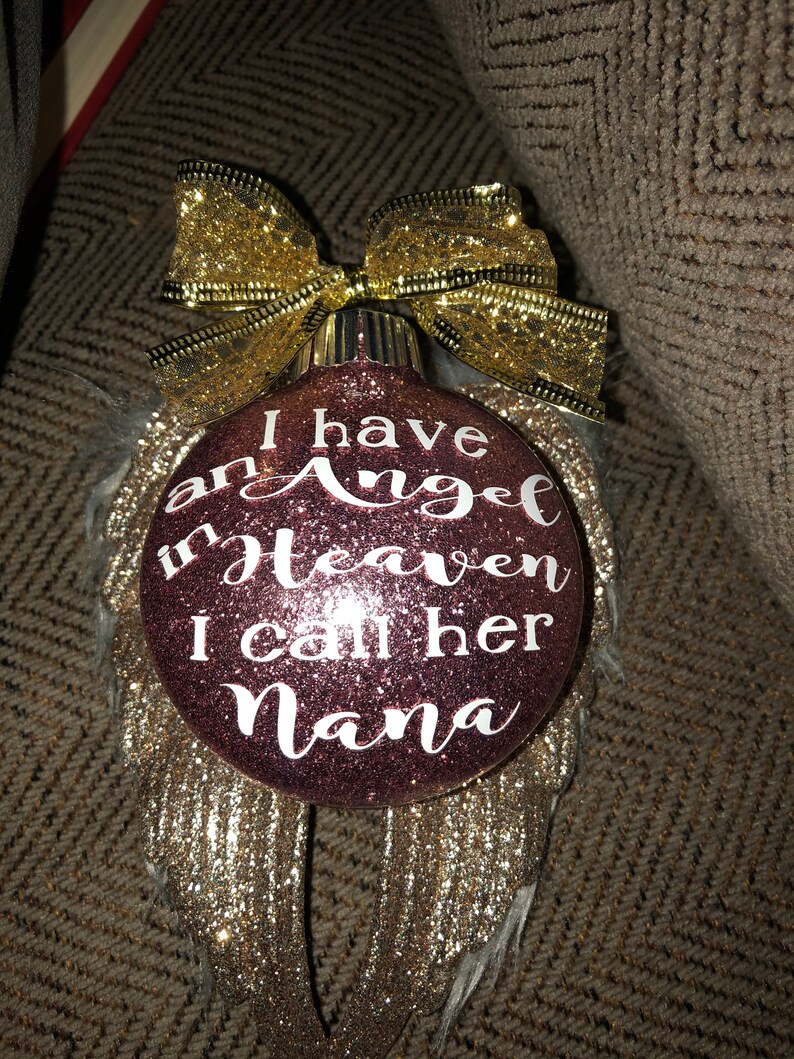Memory Angel In Heaven Christmas Tree Ornaments/Mom/Dad/Loved | Etsy