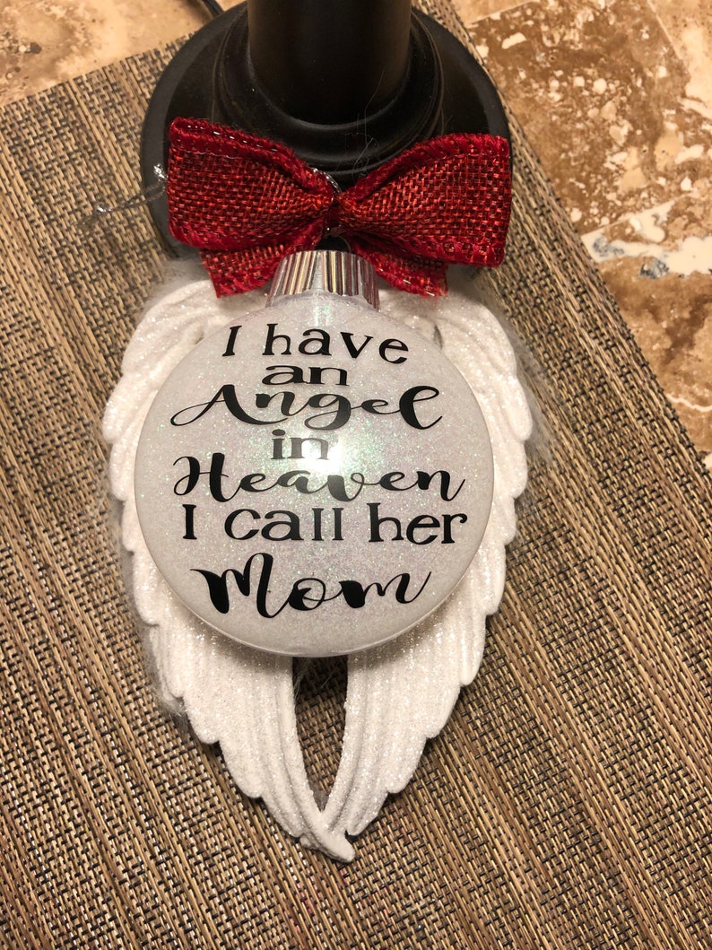 Memory Angel In Heaven Christmas Tree Ornaments/Mom/Dad/Loved | Etsy