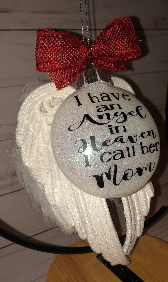 Memory Angel in Heaven Christmas Tree Ornaments/mom/dad/loved - Etsy