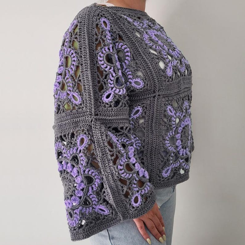 Turkish Granny Square Top Crochet Pattern, Crochet Top, Lacy Top ...