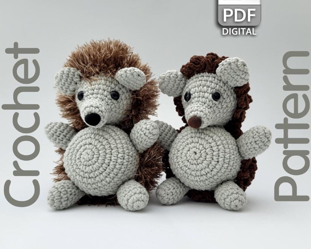Hedgehog Fluffy Crochet Pattern Cute Hedgehogs Amigurumi Pattern ...