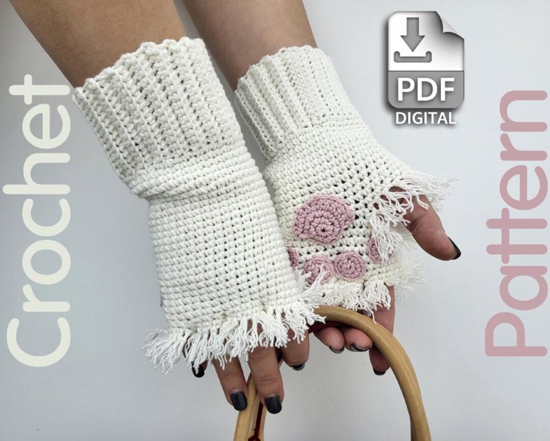 Cat Paw Mittens Crochet Pattern Fingerless Gloves PDF Crochet Pattern ...