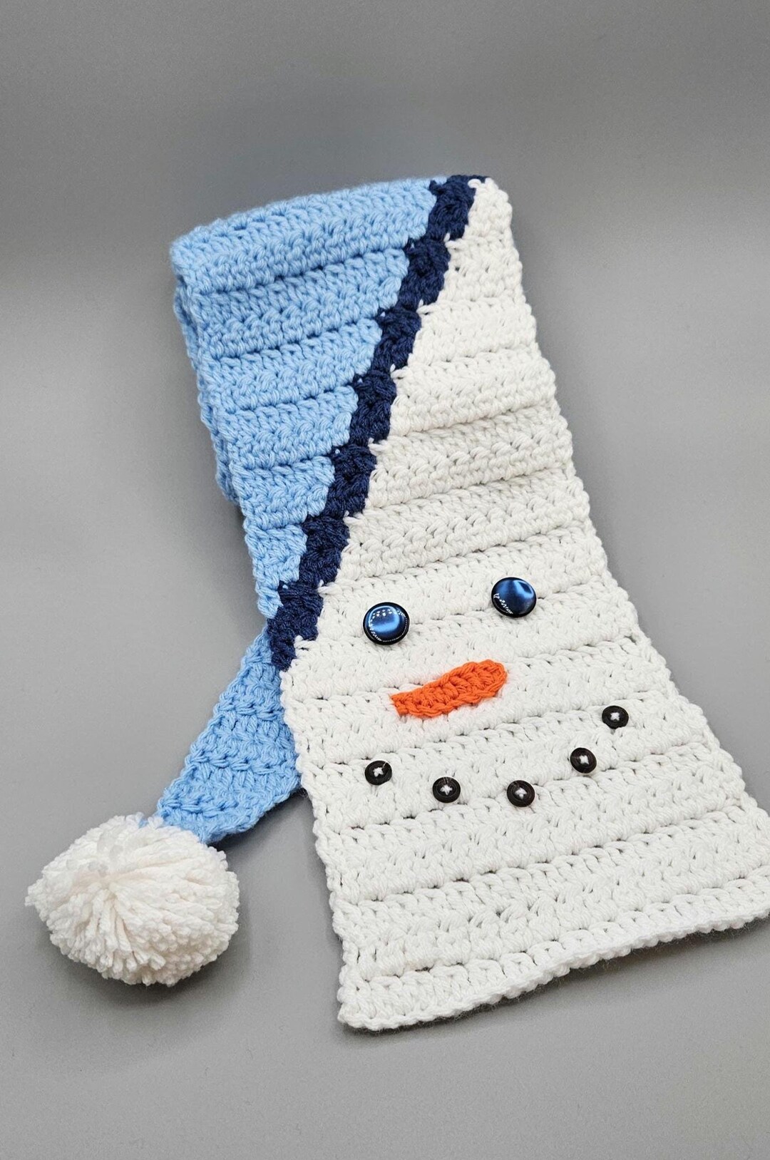 Snowman Scarf - Etsy