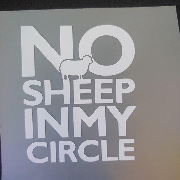 Not Sheep Decal - Etsy