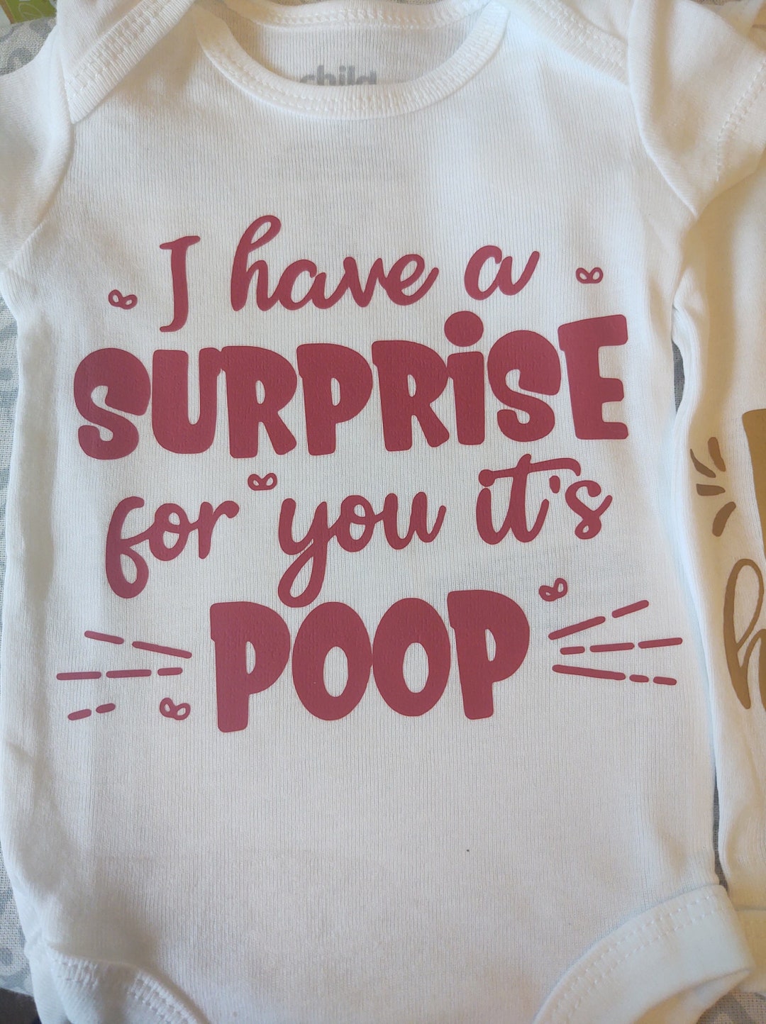 I Have a Suprise for You It's Poop Baby Onesie/ Funny Poop Onesie ...