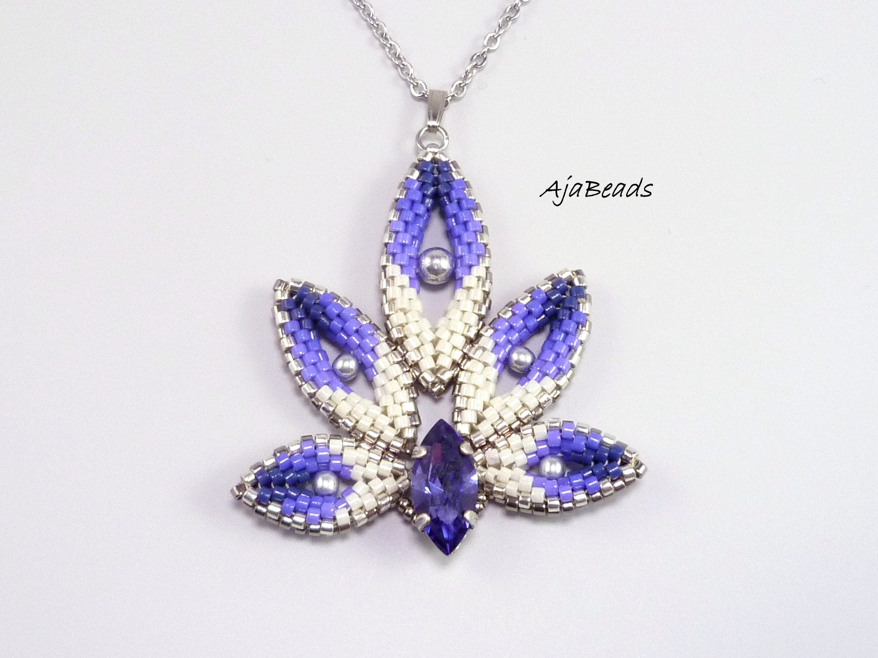 Beading Tutorial Peacock Beaded Necklace or Decoration - Etsy